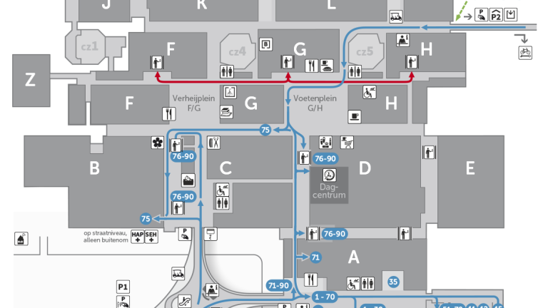 Eerste afspraak locatie AMC, Amsterdam UMC