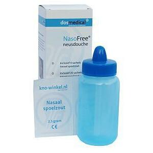 Neusspoel instructie met zout water
