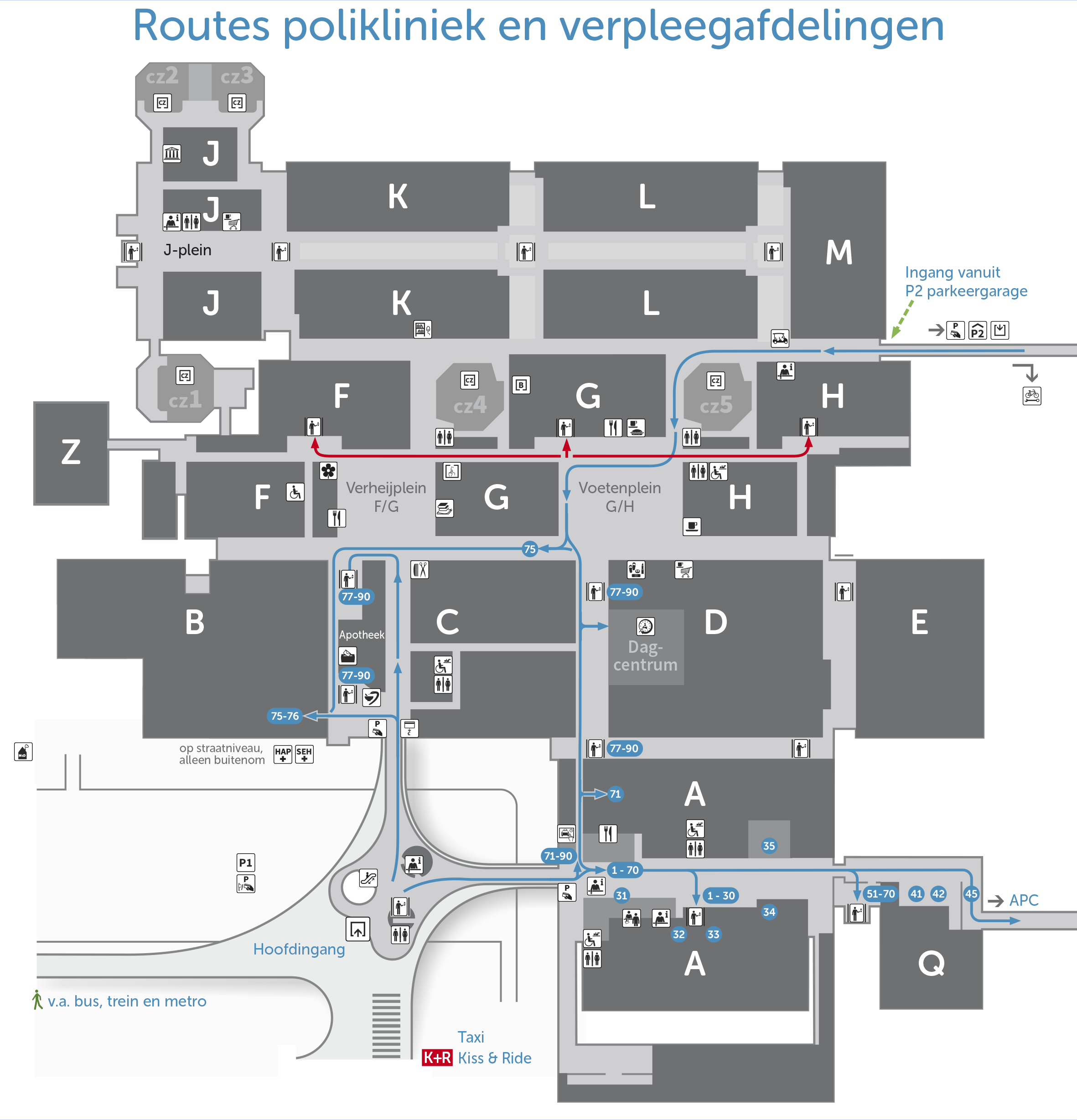 Eerste afspraak locatie AMC, Amsterdam UMC